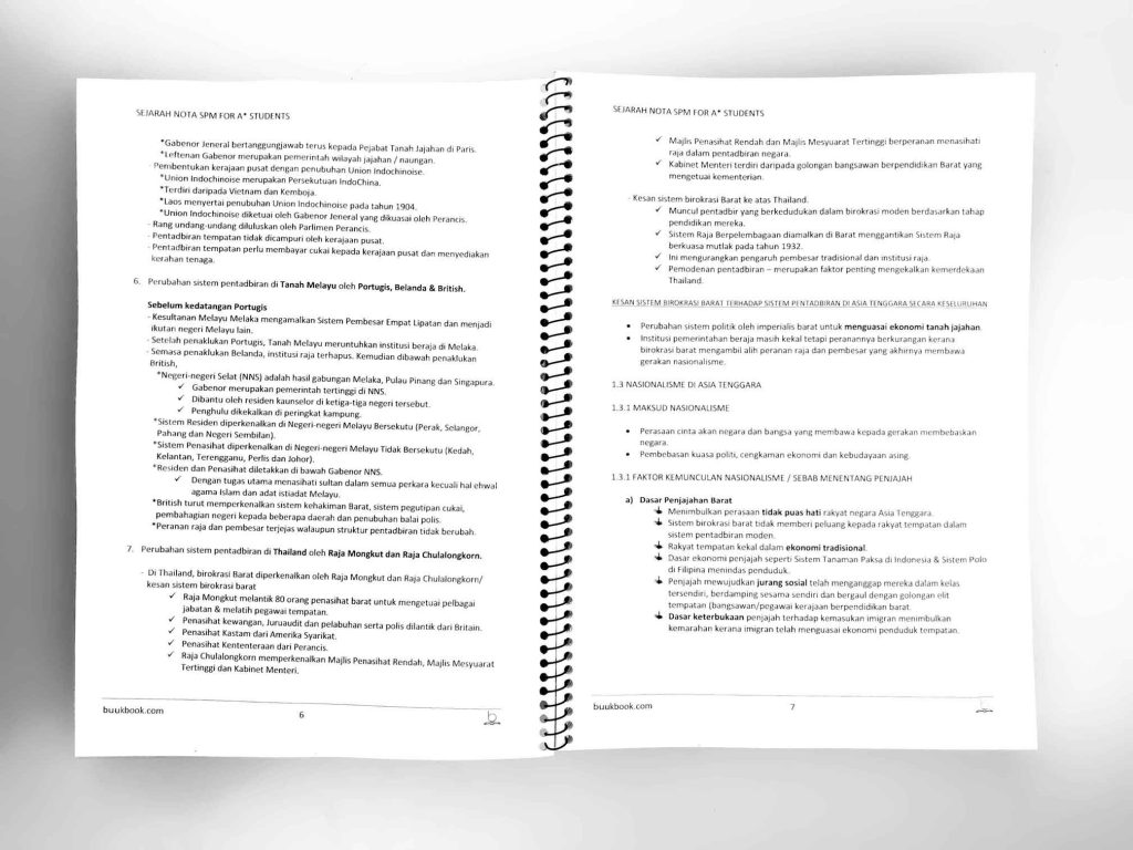 SPM Form 5 Sejarah A+ Notes (KBSM) - BuukBook